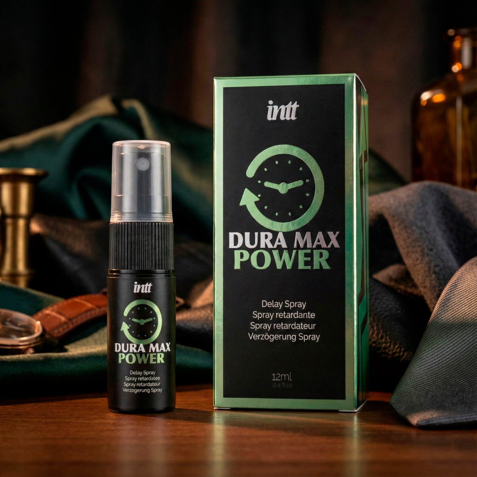 Спрей INTT "Dura Max", для интимного здоровья, пролонгатор полового акта, увлажнение