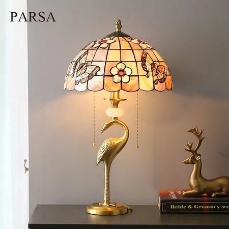 Цветные стеклянные лампы Тиффани для гостиной спальни