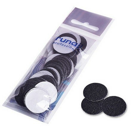 RuNail, Сменные файлы, размер L, 240 грит, черные, 50 шт.