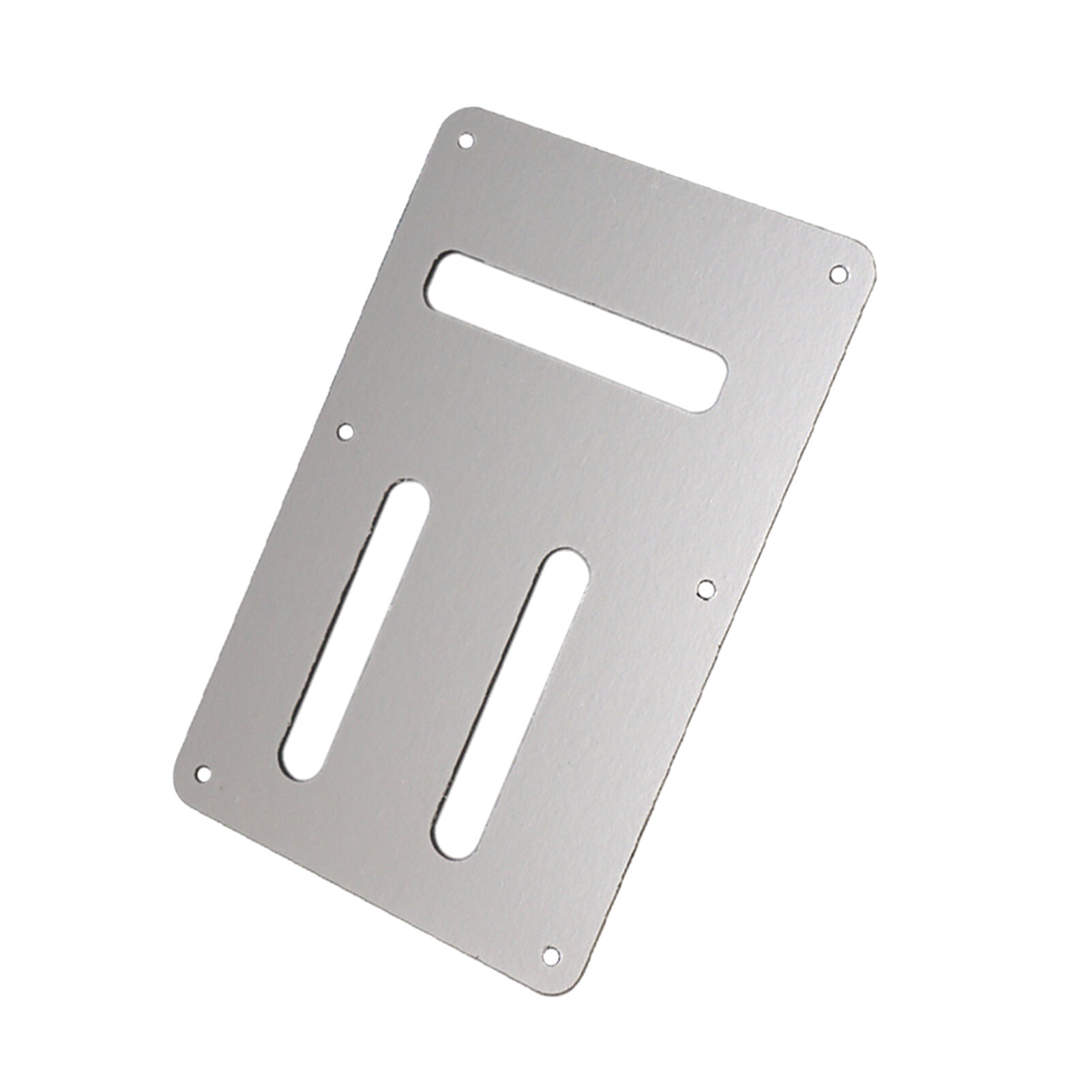 6 Holes 3 Slots Electric Guitar Back Plate Tremolo Spring Cavity Backplate Circuit Wiring Protective Rear Cover, Color: Black/ Silver (Optional), Material: PVC Plastic, Item Size: 142 * 89.5mm / 5.59 * 3.52in, Package Size: 15 * 7 * 5cm / 5.91 * 2.76 *