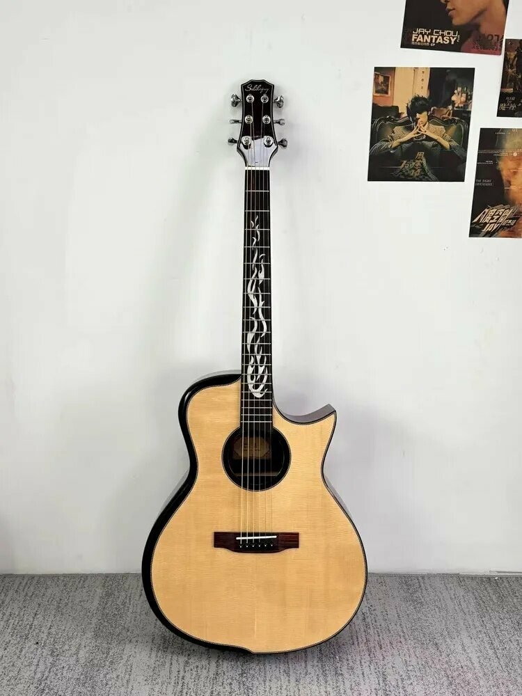 Акустическая гитара Электроакустическая MODEL-JB 6-струнная, корпус Ель 41"