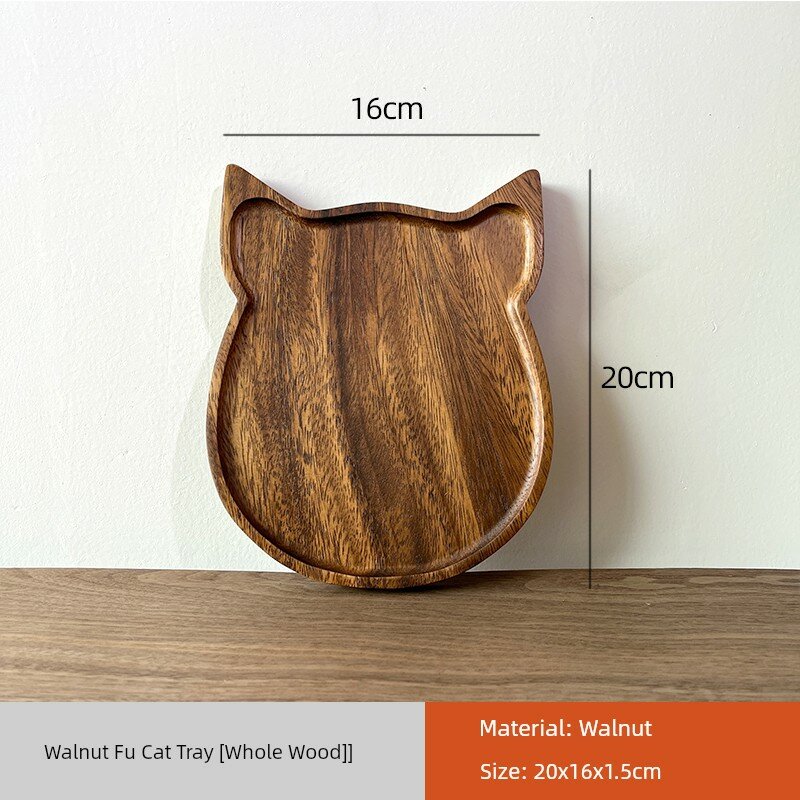 Поднос для чая с ореховым облаком, сухой чайный столик из цельного дерева, небольшой японский поднос для кофе, чайный