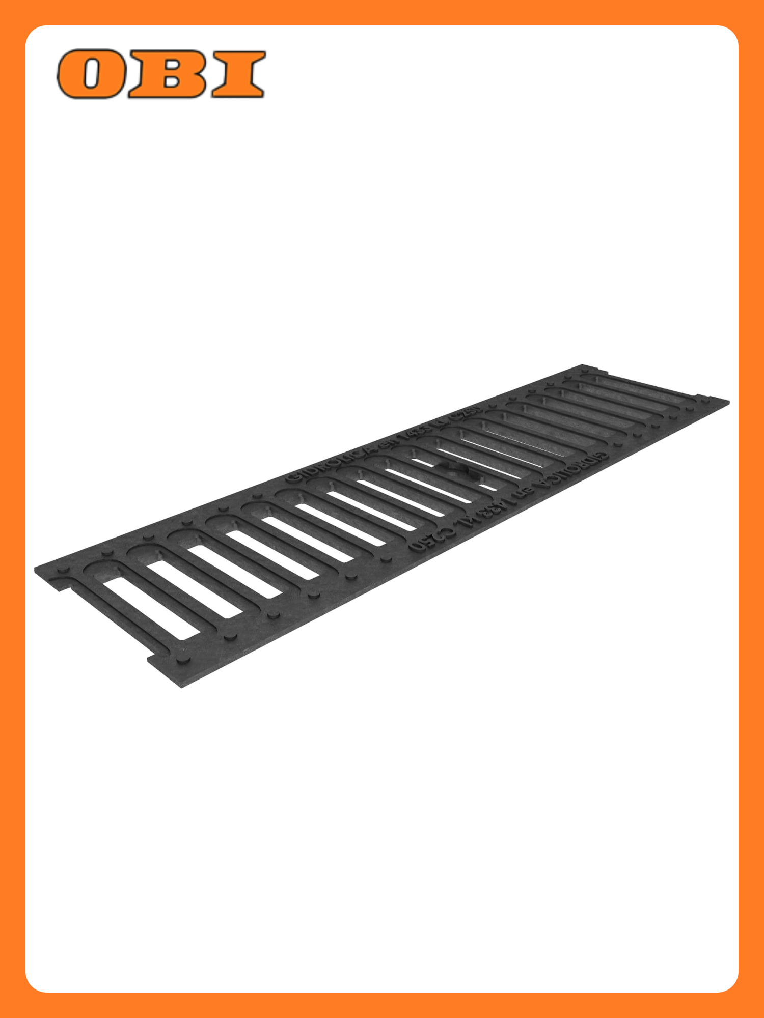 Решетка для водоотводного лотка Gidrolica Standart 500x136 мм