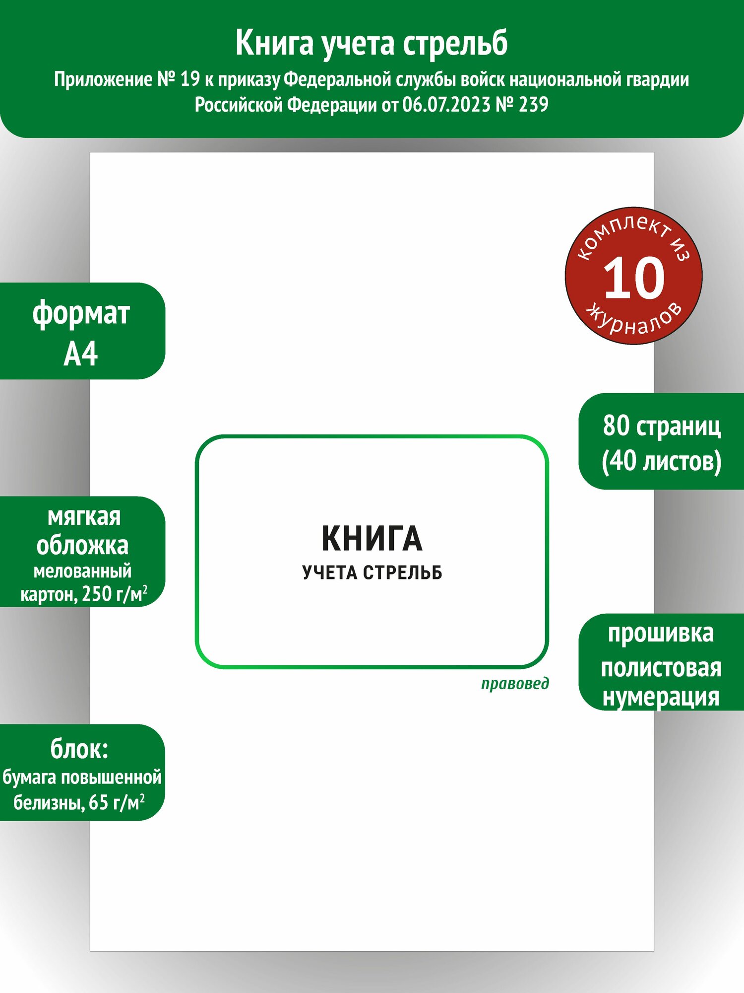 Книга учета стрельб