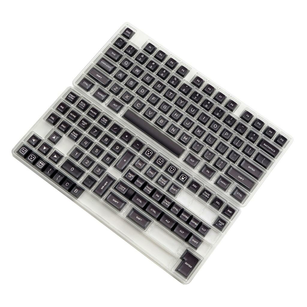 SA Профиль Кейкапы PBT Белый Нефрит 142К, Черный