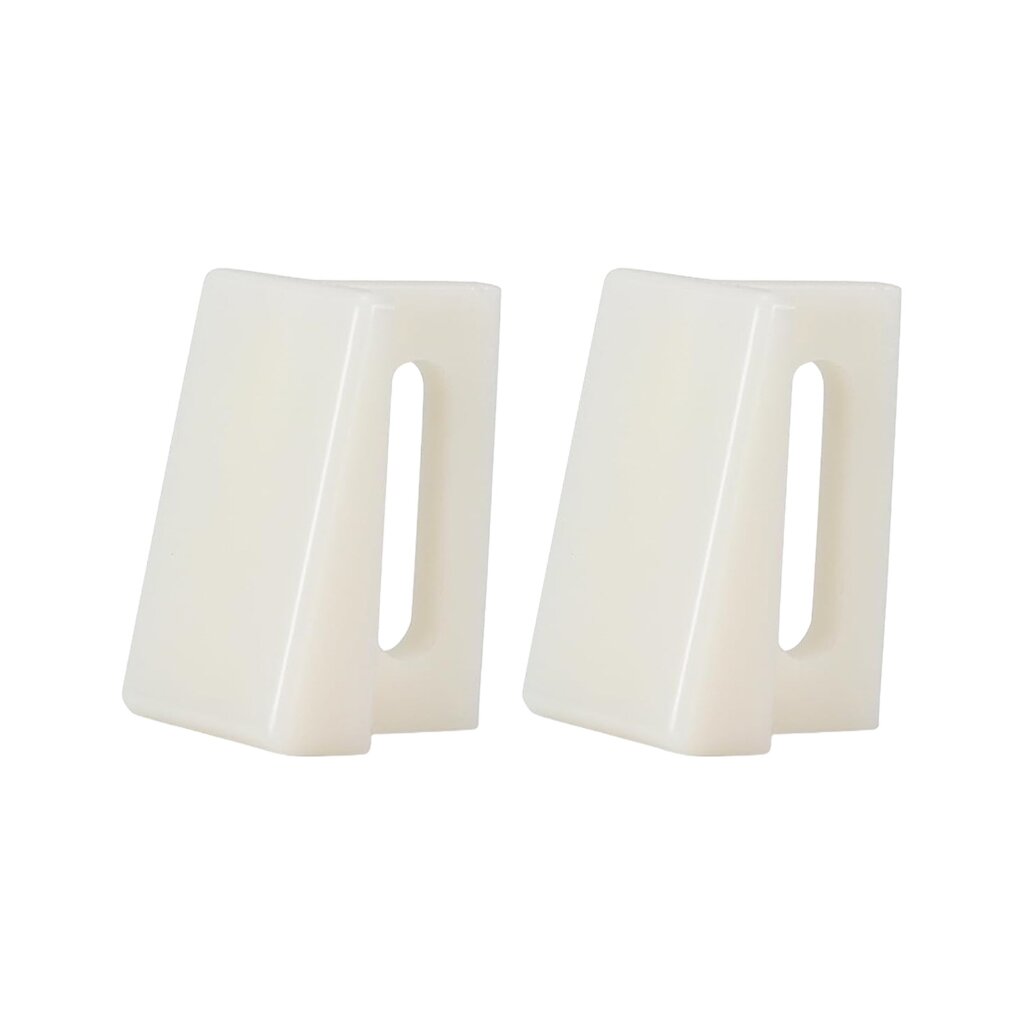 10ШТ Пластиковые Нижние Направляющие Карманной Двери Для Коврового Покрытия Гладкое Раздвижное Крепление Бокового Косяка С Прорезным Монтажным Отверстием