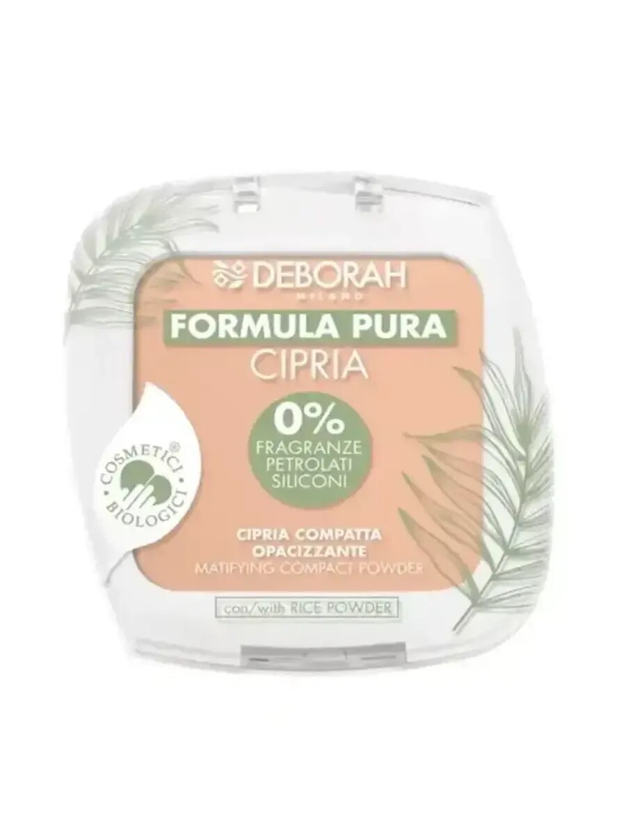 Пудра Deborah Milano Make Up Formula Pura Matifying Compact Powder, Пудра для лица матирующая, 03