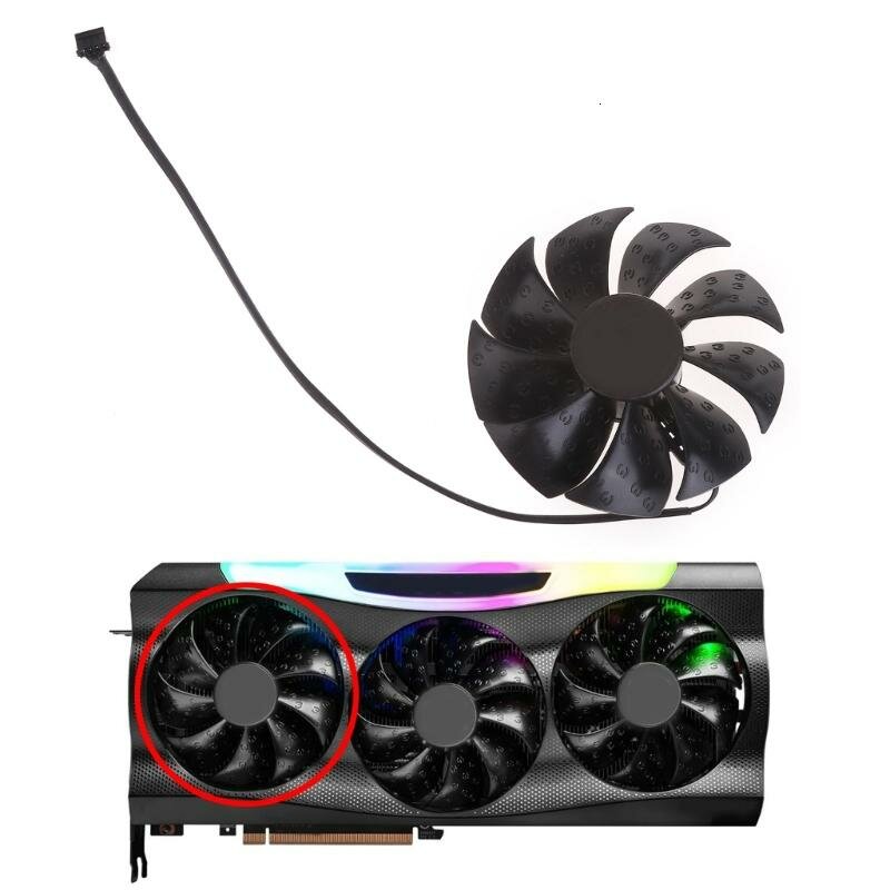Вентилятор GPU для EVGA GeForce RTX 3070/3070 Ti, A