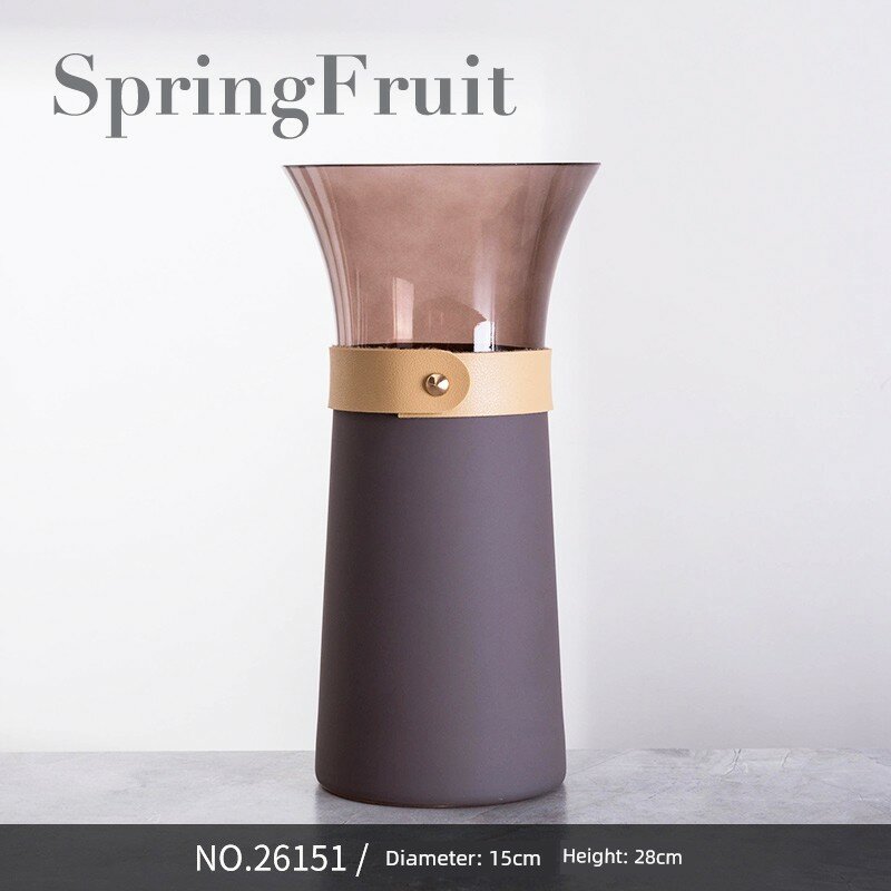 Итальянская ваза в стиле лайт-люкс для столешницы, элитное украшение для обеденного стола, современный декор для дома,