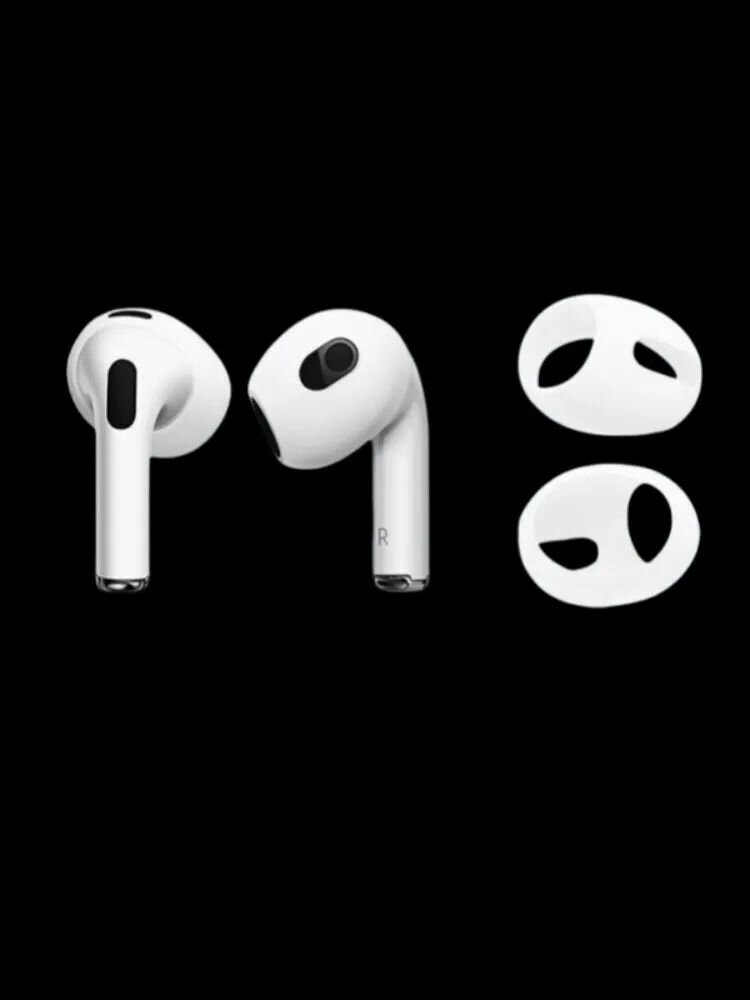 Амбушюры для наушников Apple Airpods 3, ультратонкие нескользящие коврики.