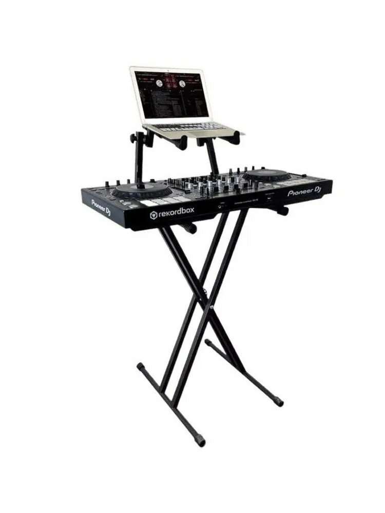 Xiaomi YouPin X-образная стойка для DJ оборудования: прочная двухуровневая подставка для ноутбука и пульта