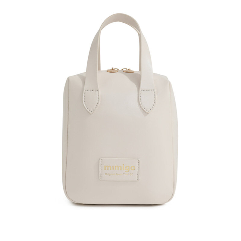 Портативная косметичка из искусственной кожи Водонепроницаемая кожаная косметичка большой емкости для хранения в