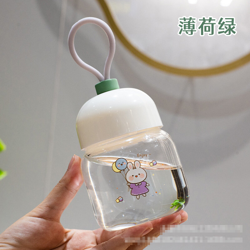 Клубничный медведь мультфильм детский стакан для воды на открытом воздухе портативный пластиковый стакан милый