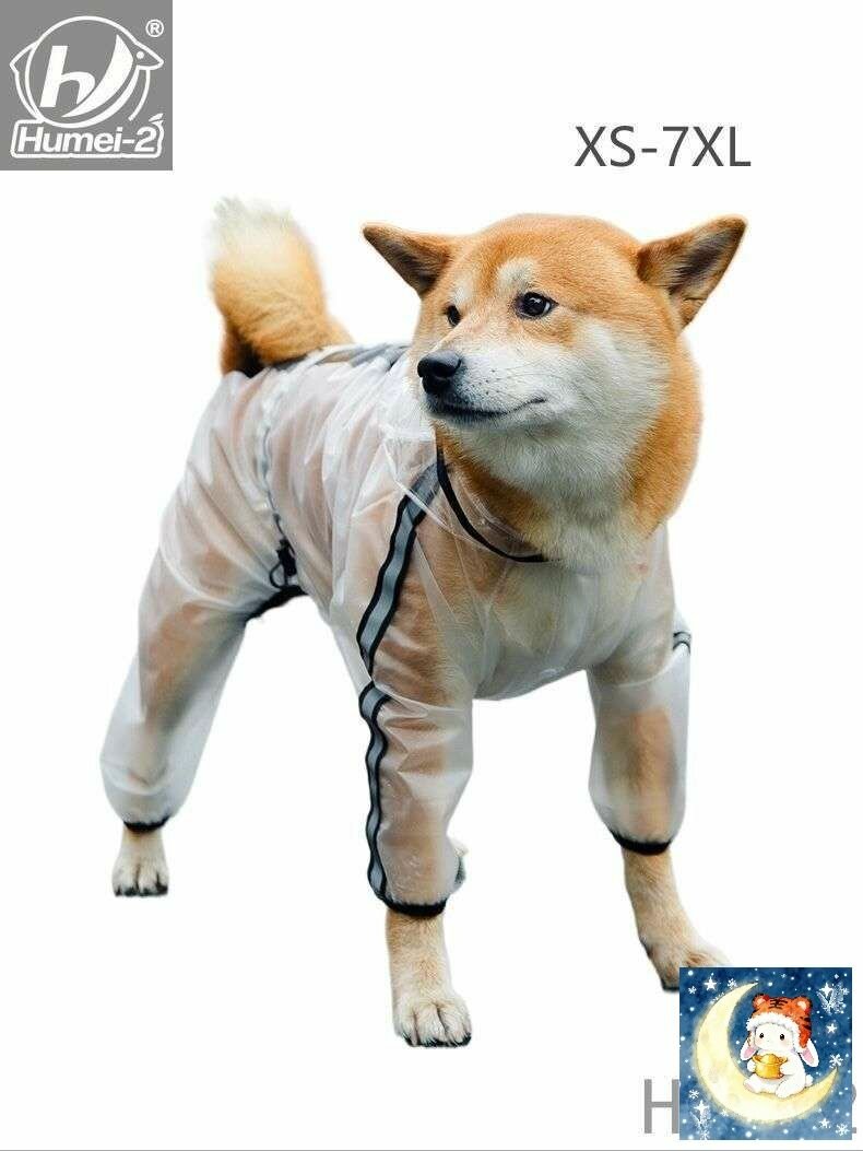 Дождевик для собак с защитой всех четырех лап, водонепроницаемая одежда для золотистых ретриверов, сиба-ину, больших, средних и маленьких собак