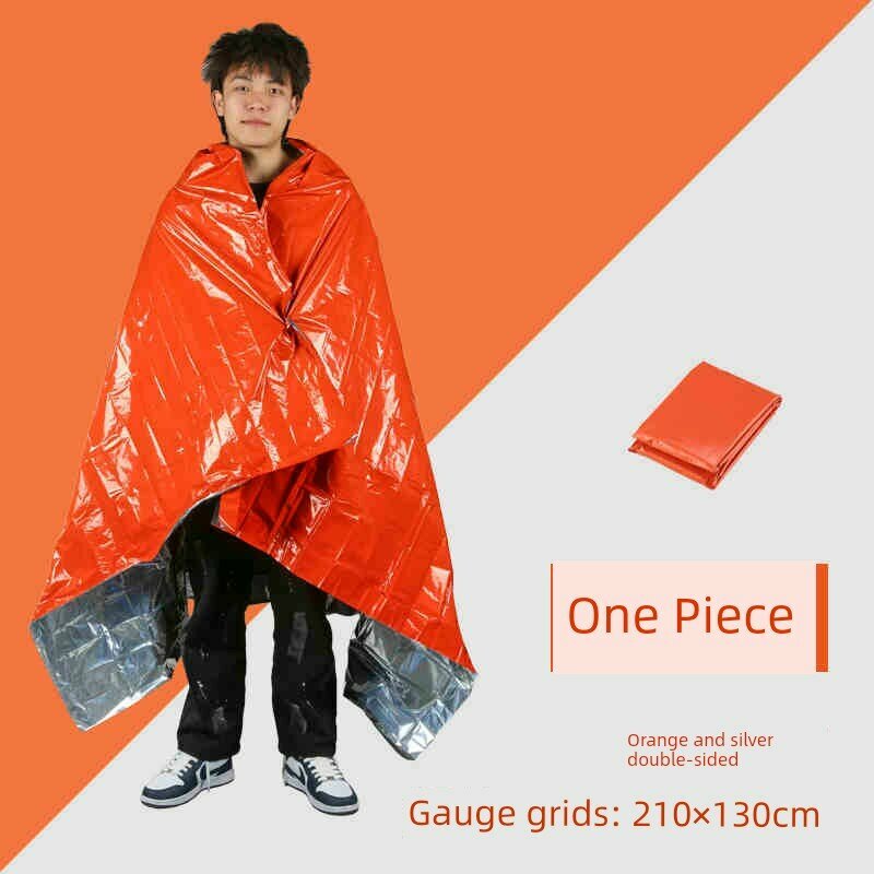 Алюминиевое спасательное одеяло для путешествий на открытом воздухе, одеяло для выживания, термоодеяло, аварийный