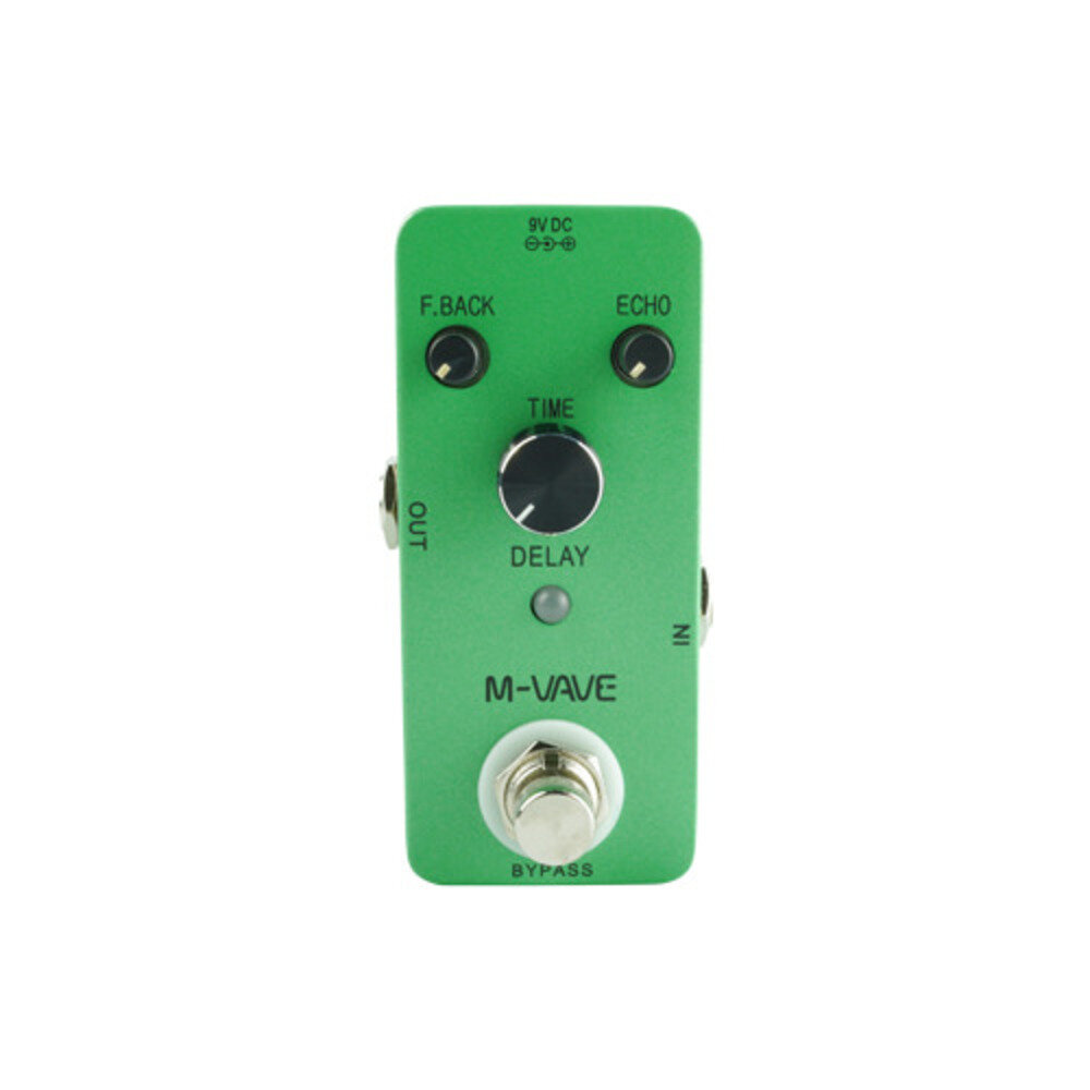 M-VAVE DELAY - педаль эффектов с задержкой, компактная, для гитары и баса, для сцены и студии, прочный корпус