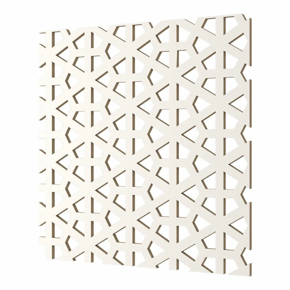 Перфорированная Панель Cosca Кристалл ХДФ Белый В2070хШ930 мм / Коска.