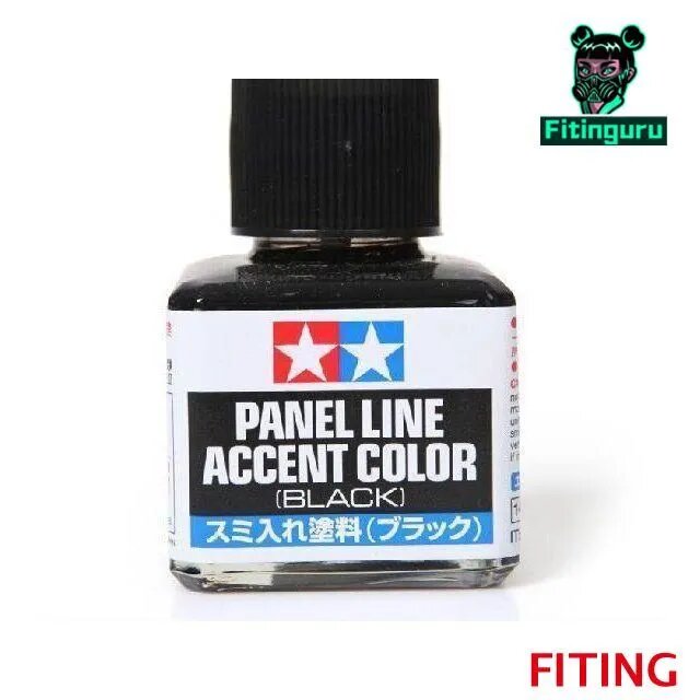 Смывка эмали черная 40мл для моделей CJ Tamiya Panel Line Accent Color, Black для финальной отделки