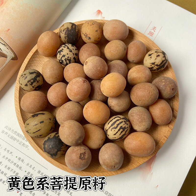 Зеленые выветренные желтые бусины из оригинального семени Бодхи, свободные бусины для DIY браслета, кольца, ожерелья, крупные фрукты, продажа на вес, мьянмская культурная игра для мужчин и женщин