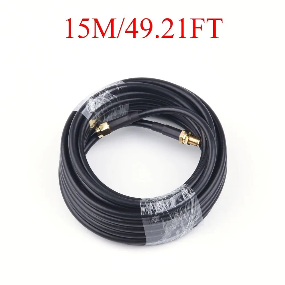 Удлинитель кабеля RF (coax)/RF (coax), 15 м, черный