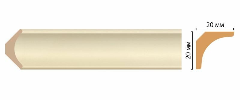Плинтус Потолочный для Ремонта Decomaster D133-61ДМ В20хШ20хД2400 мм / Декомастер.