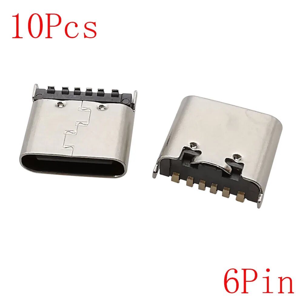 USB Type-C разъем гнездо 2/6/16/24 Pin 6Pin