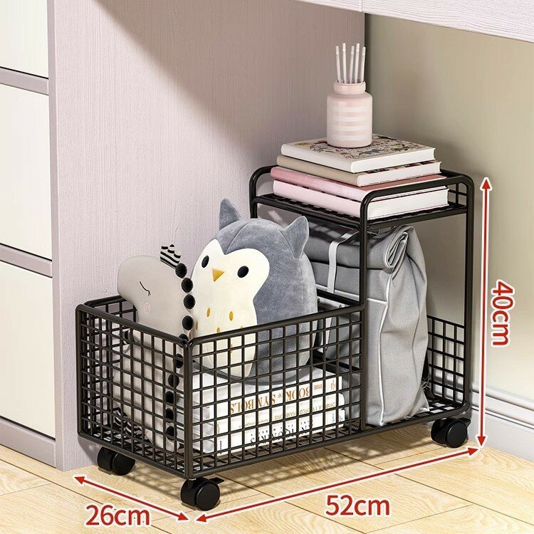 Книжные полки под столом, многослойные тележки для хранения, 26х52х40 см