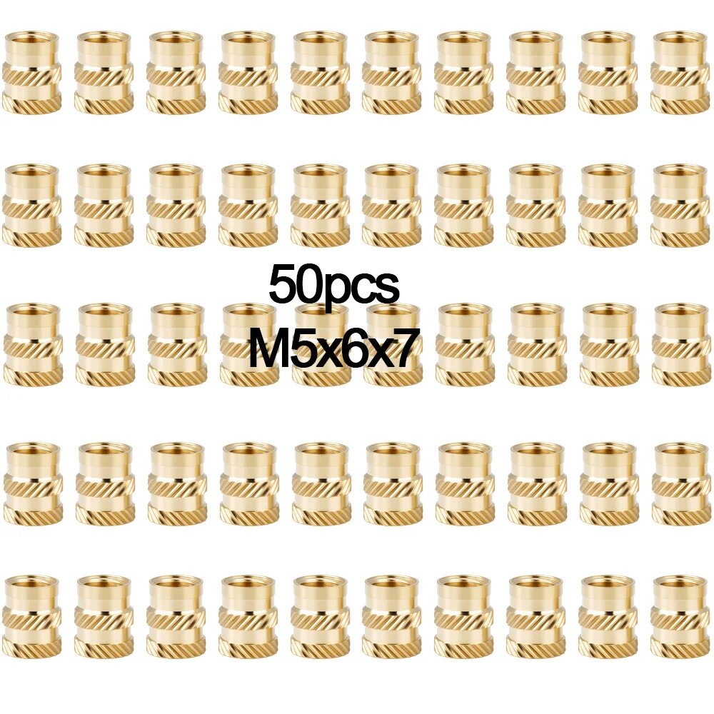 Гайки латунные M5x6x7, 50шт
