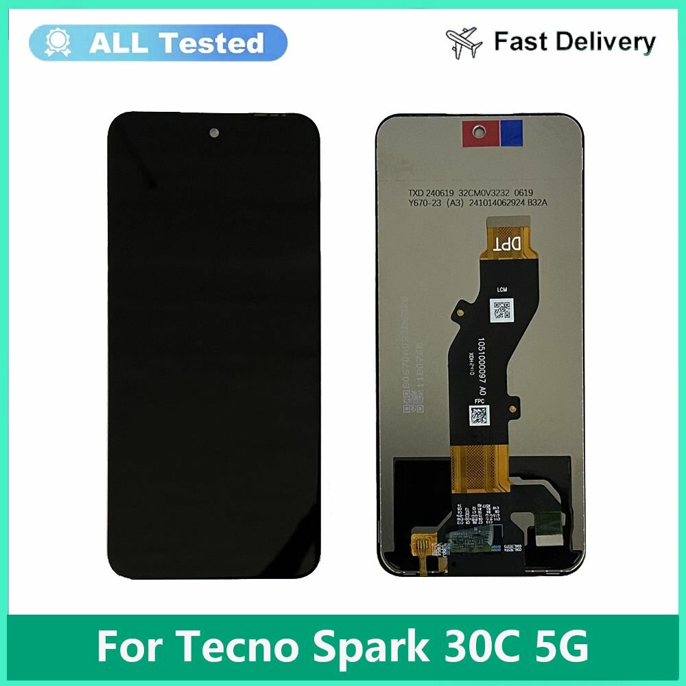 Дисплей для Tecno SPARK 30C 5G; дисплей в сборе с сенсорным экраном