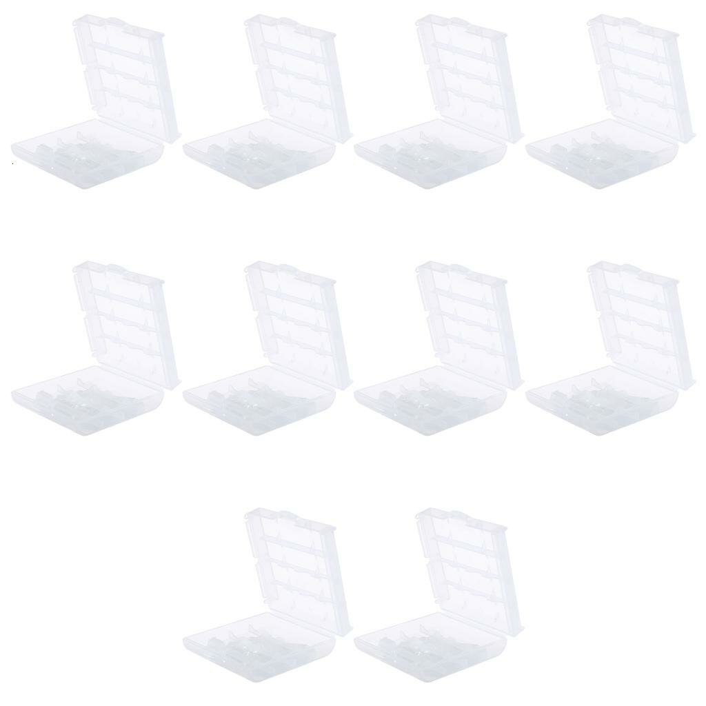 Коробка для хранения батареек 4x AA/AAA, Черный