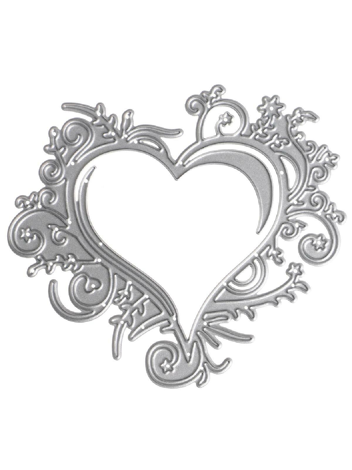 Сердце Кружева Резки Умирает Трафареты Альбом Для Вырезок Тиснение Карты DIY Craft Decor