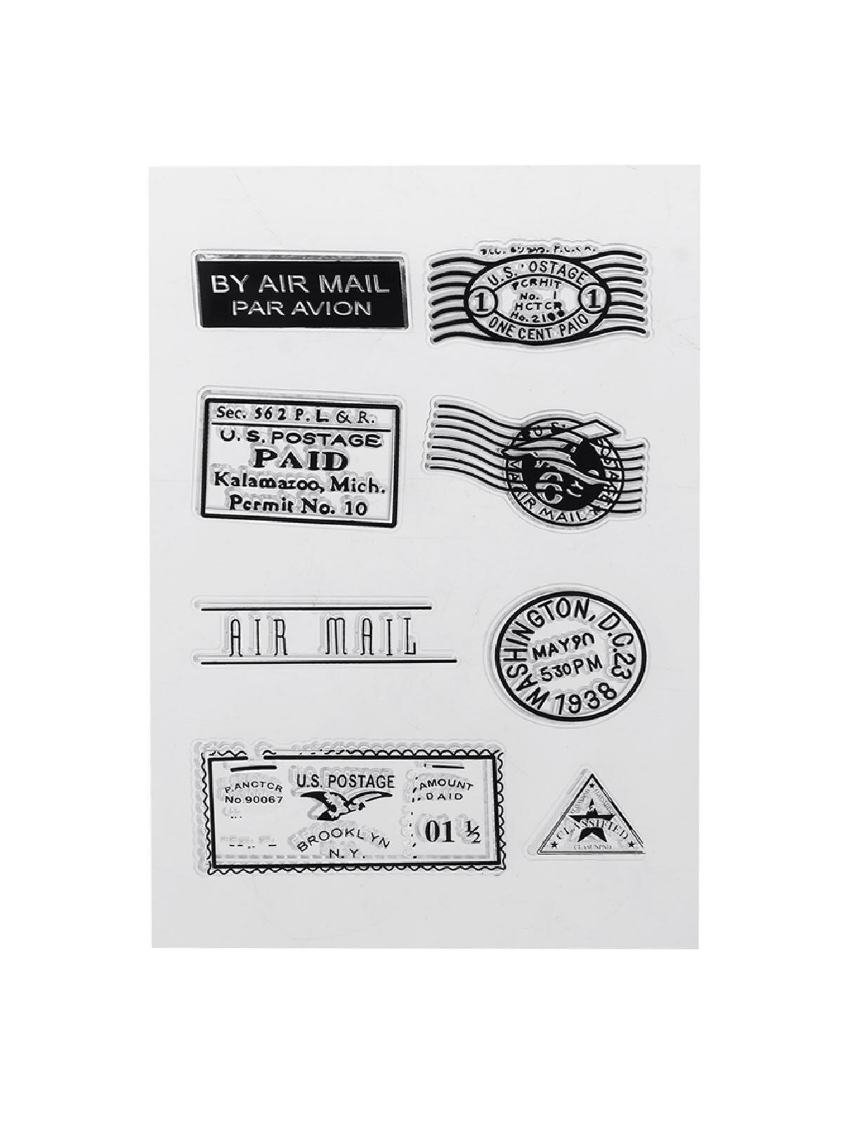 ПВХ Мягкие Прозрачные Марки Значки Почтовые Штемпели Печать Милых Узоров DIY Альбом Для Вырезок Ph