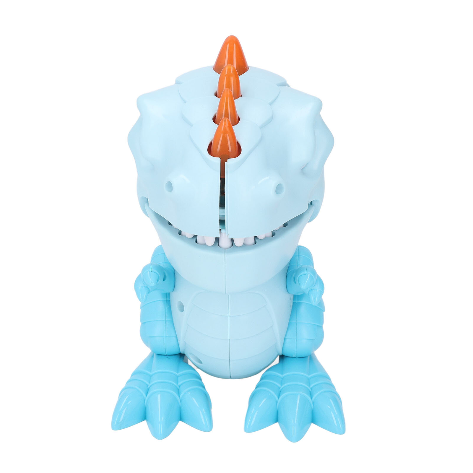 Игра «Зубы динозавра» со световыми и звуковыми эффектами, забавная игрушка для пальцев, интерактивная игра «Кусающий стоматолог», синий цвет.