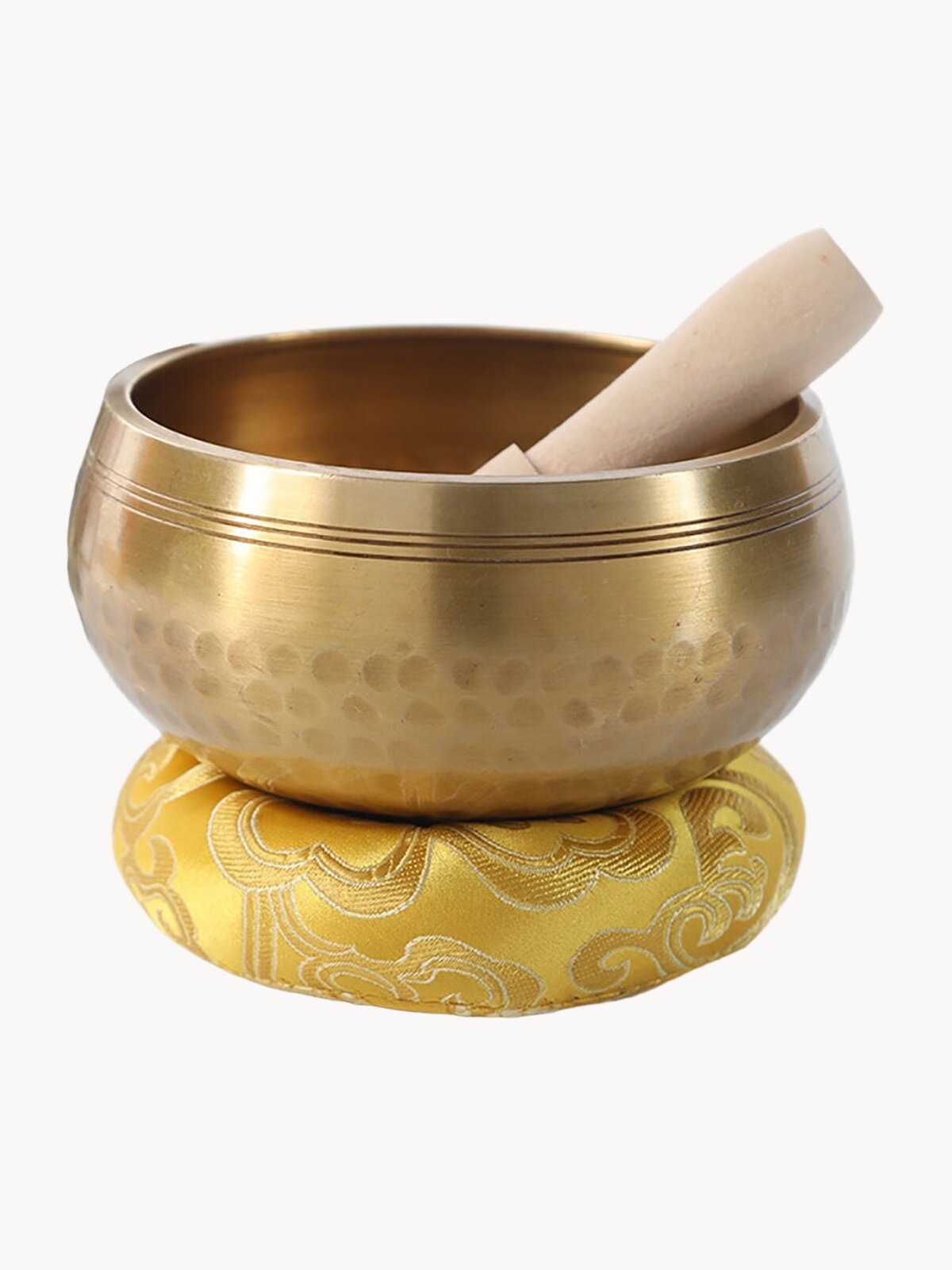 Тибетская поющая чаша Buddha Bowl в комплекте стик, подушечка