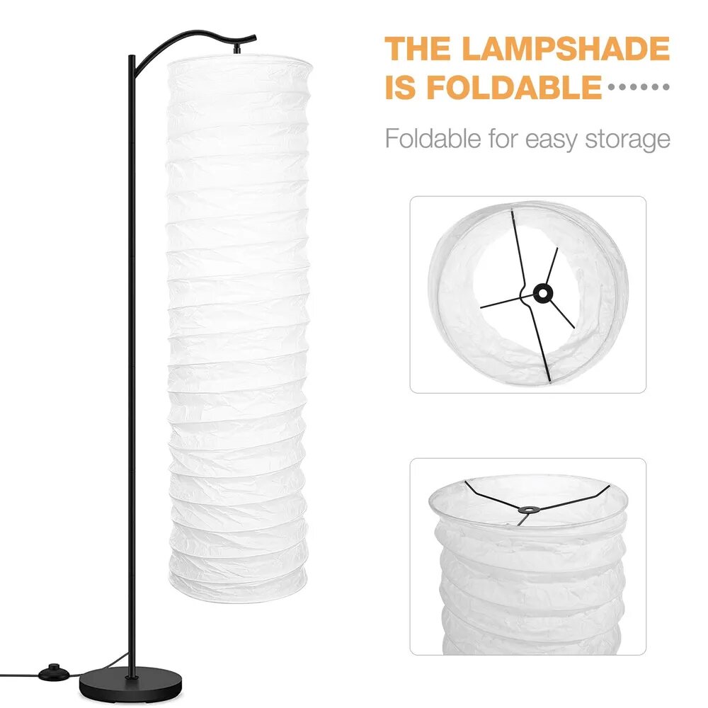 Бумажный абажур для настольной лампы