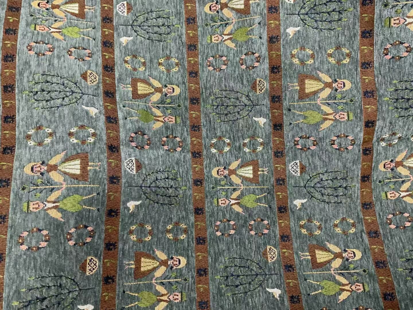 Винтажный этнический стиль, домашний текстиль, узор венка, пряжа-жаккард, ткань для диванных подушек, штор, одежды