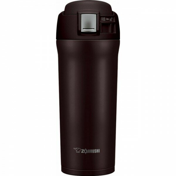 Термокружка Zojirushi "SM-YAF48-TD", сталь, сохраняет тепло до 6 часов, черная