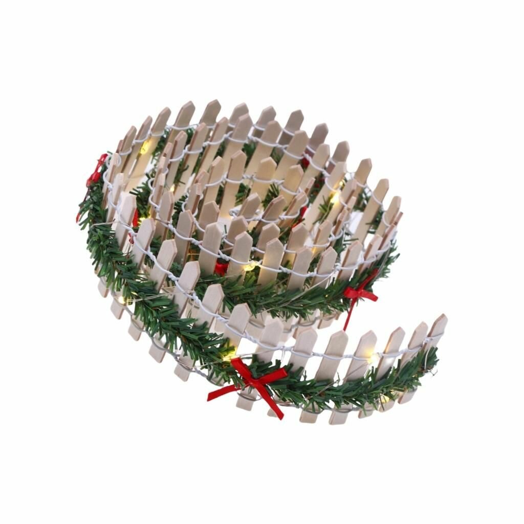 "Декоративный забор для сада", Не совсем белый.