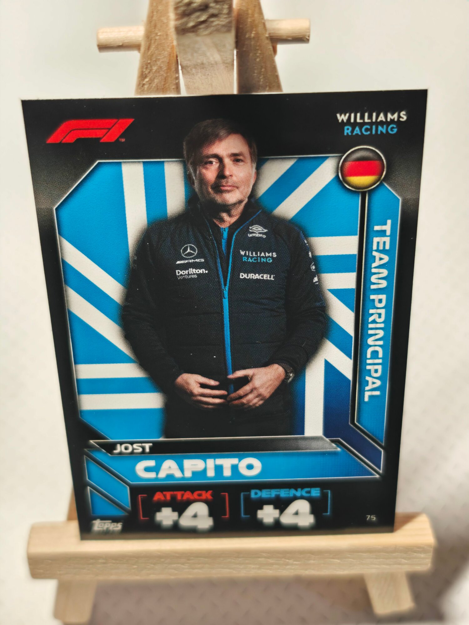 Коллекционная карточка Topps F1 2022 Turbo ATTAX Vertical, стандартное издание.