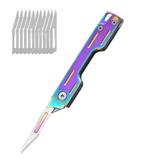 Миниатюрный высокопроизводительный складной механический хирургический скальпель, медицинский складной нож, карманный нож для повседневного использования (EDC), нож для распаковки на открытом воздухе, различные модели.