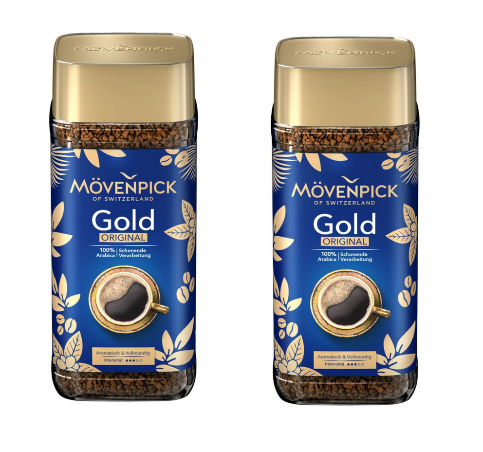 Кофе MOVENPICK Gold Original растворимый, сублимированный, 100 гр - 2 штуки
