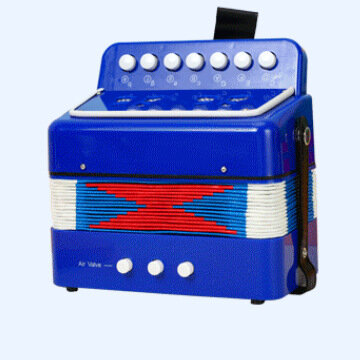 Аккордеон Source Factory 7-клавишный 2-басовый для детей начинающих мини-аккордеон инструмент подарок