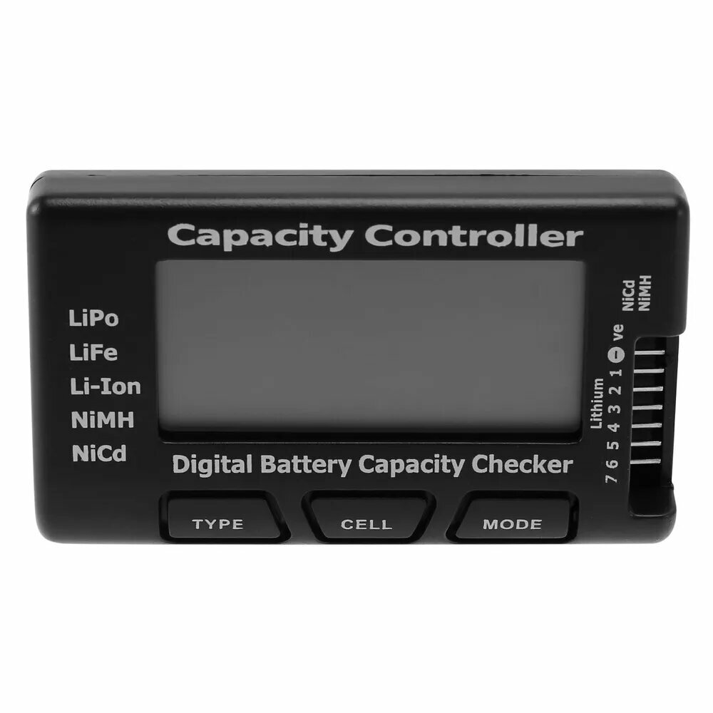 RC-7 Цифровой тестер емкости аккумулятора LiPo LiFe Li-ion NiMH Nicd