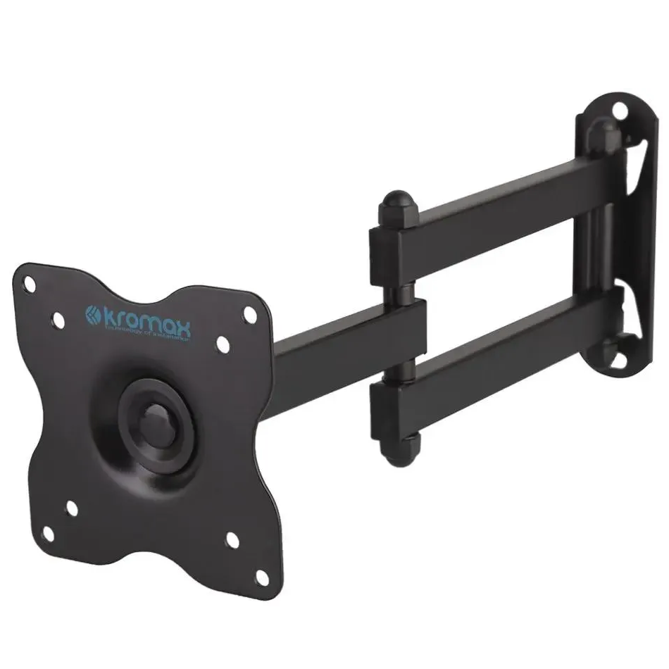 Кронштейн для телевизора Kromax DIX-15, 15-28", настенный, поворот и наклон, черный