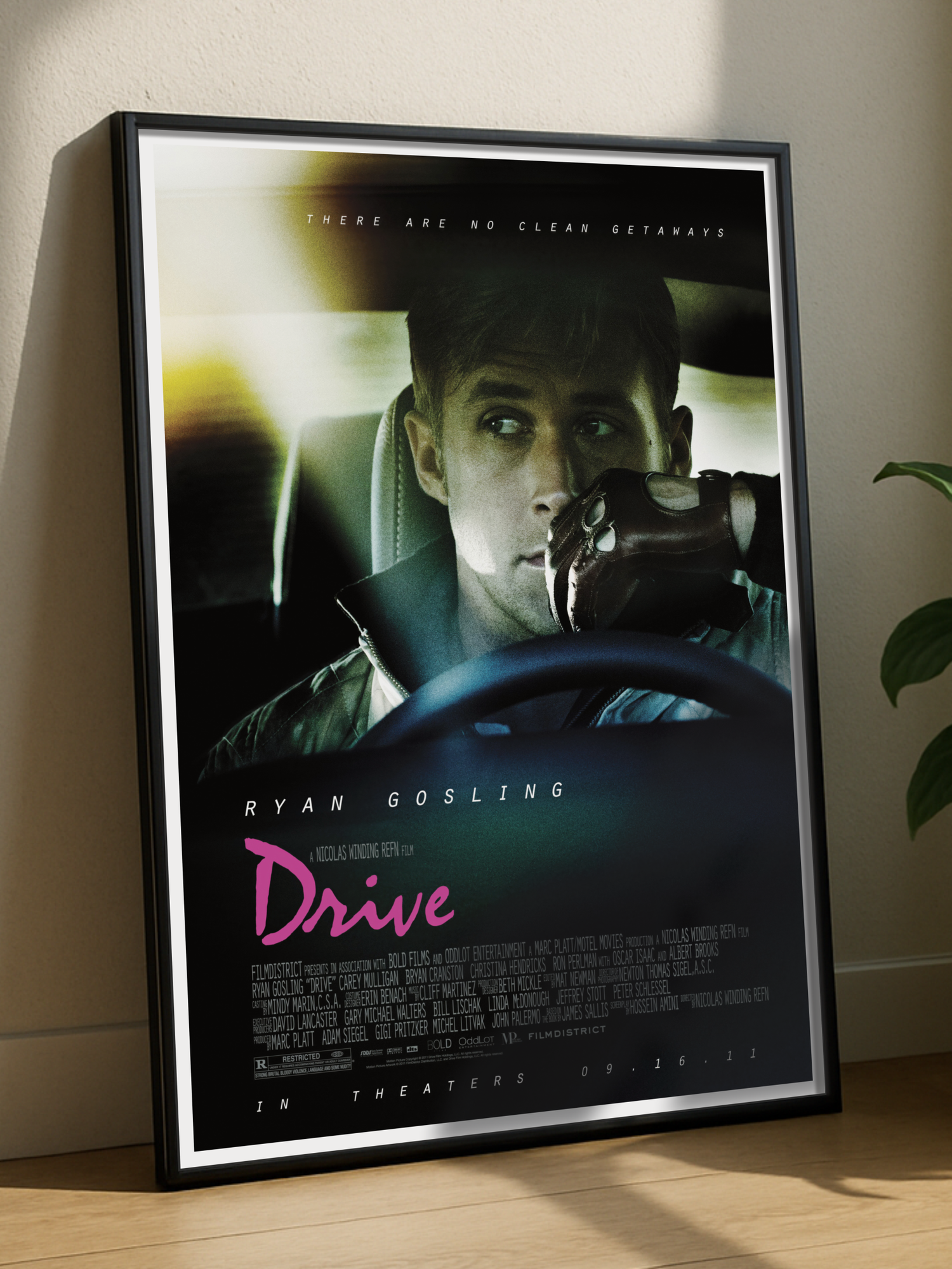 Постер классический фильм "Драйв" А4, интерьерный, без рамы, плотная фотобумага 21x30 см.