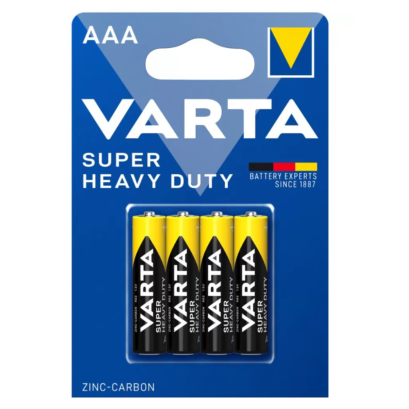 Батарейка (мизинчиковая) Varta Super Heavy Duty 2003 AAA BL4 (напряжение: 1.5 В)