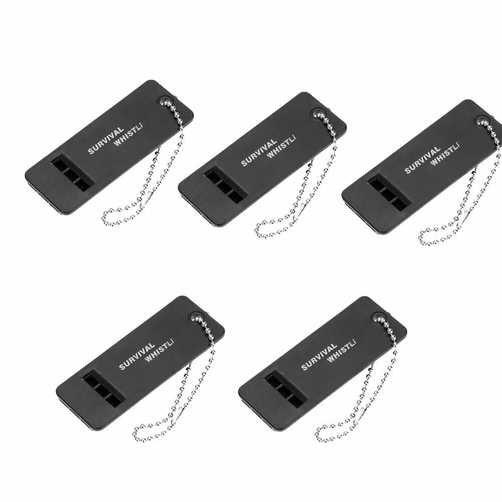 Очень громкий черный свисток для выживания и чрезвычайных ситуаций.