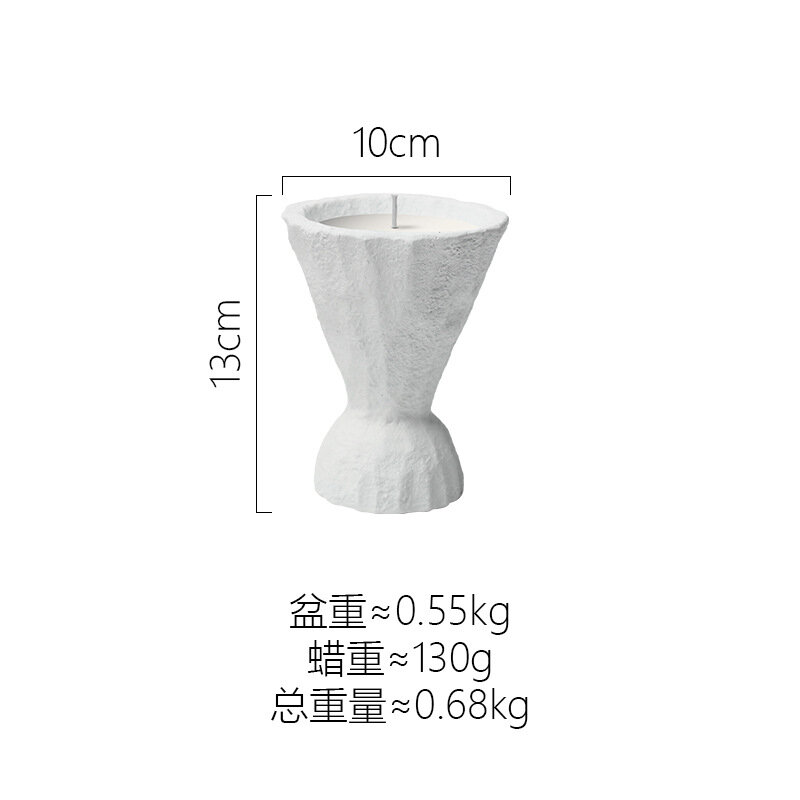 Скандинавский минималистичный керамический домашний ароматерапевтический подсвечник, DIY пустой подсвечник, держатель для свечей, украшение, контейнер для соевого воска, прямая трубка