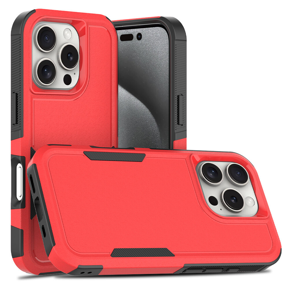 Чехол для iPhone 16 Pro Gladiator противоударный красный — надёжная защита смартфона