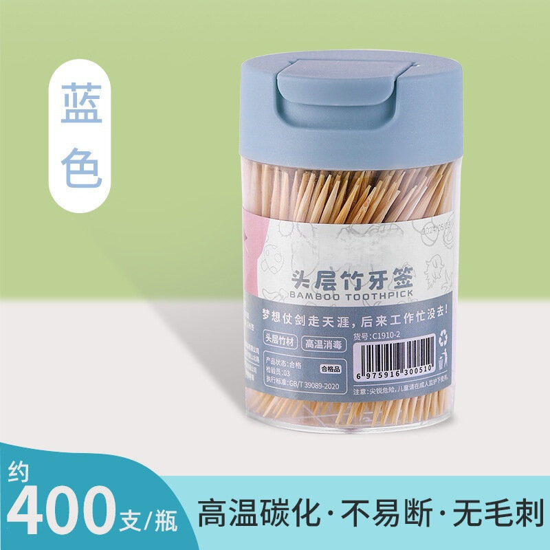 Прямые продажи с фабрики: двусторонние бамбуковые зубочистки для дома, отелей и ресторанов, двусторонние для чистки зубных промежутков, одноразовые зубочистки в банке